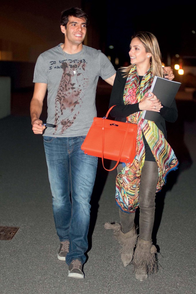 Ricardo Kaka and his wife Caroline Celico purchasing furniture for the ...